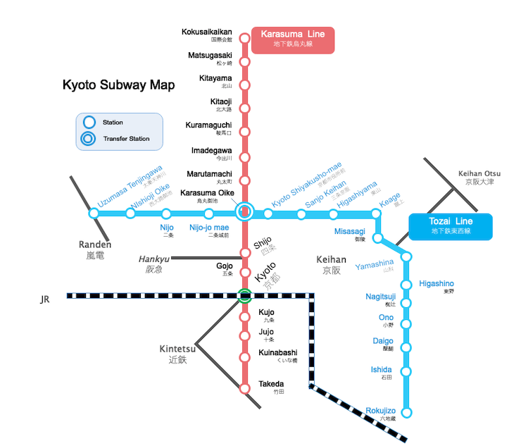 Kyoto City Bus & Subway Information Guide | KoI Service（こいサービス）| 京都の観光 ...